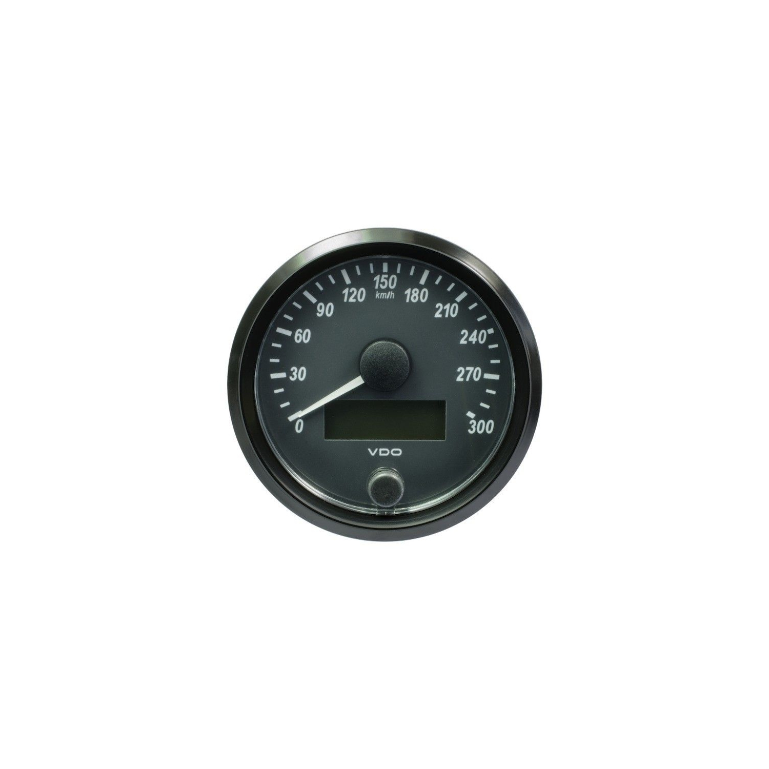 Compteur de vitesse VDO SingleViu Diamètre 80mm Fond Noir 300KM/H